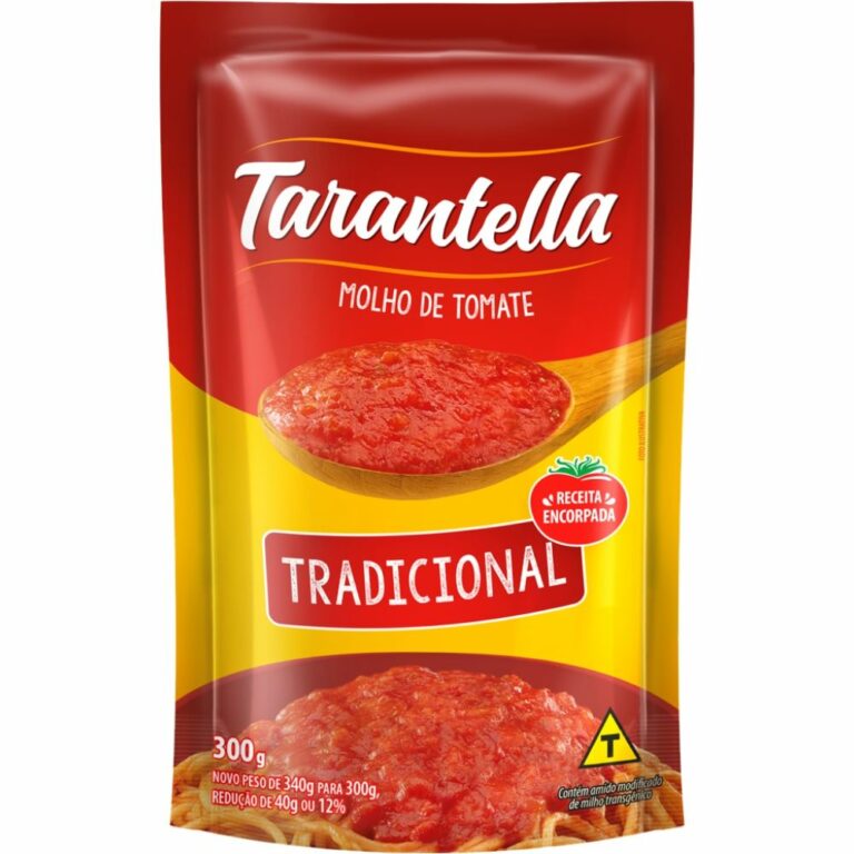 Molho tomate tarantella tradicional sache 300g - Supermercado Rio das Pedras